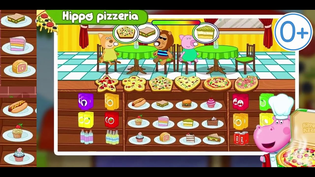 Hippo 🌼 Cooking game 🌼 Hippo Pizzeria 🌼 Slide show-1 18х9 30 0+ - YouTube