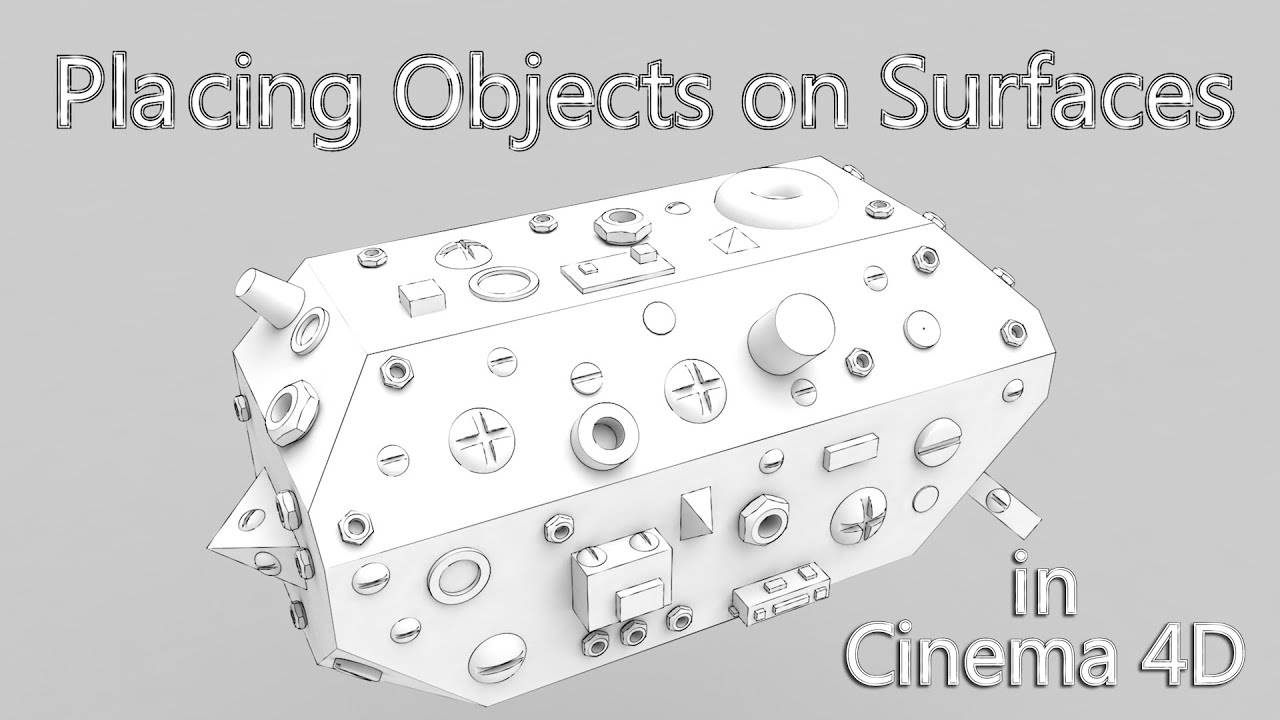 Placing Objects on Surfaces of Other Objects in Cinema 4D (Cinema 4D Tutorial) - YouTube