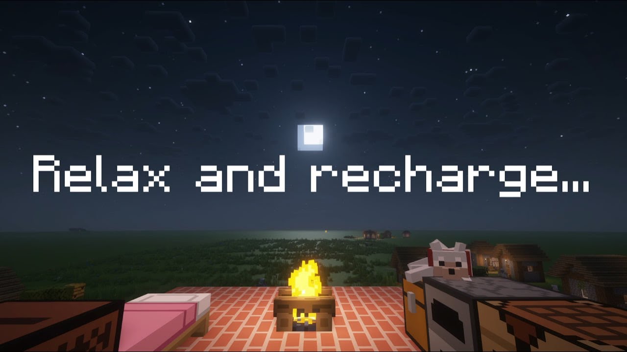 Relax and recharge... (minecraft music + ambience) - YouTube