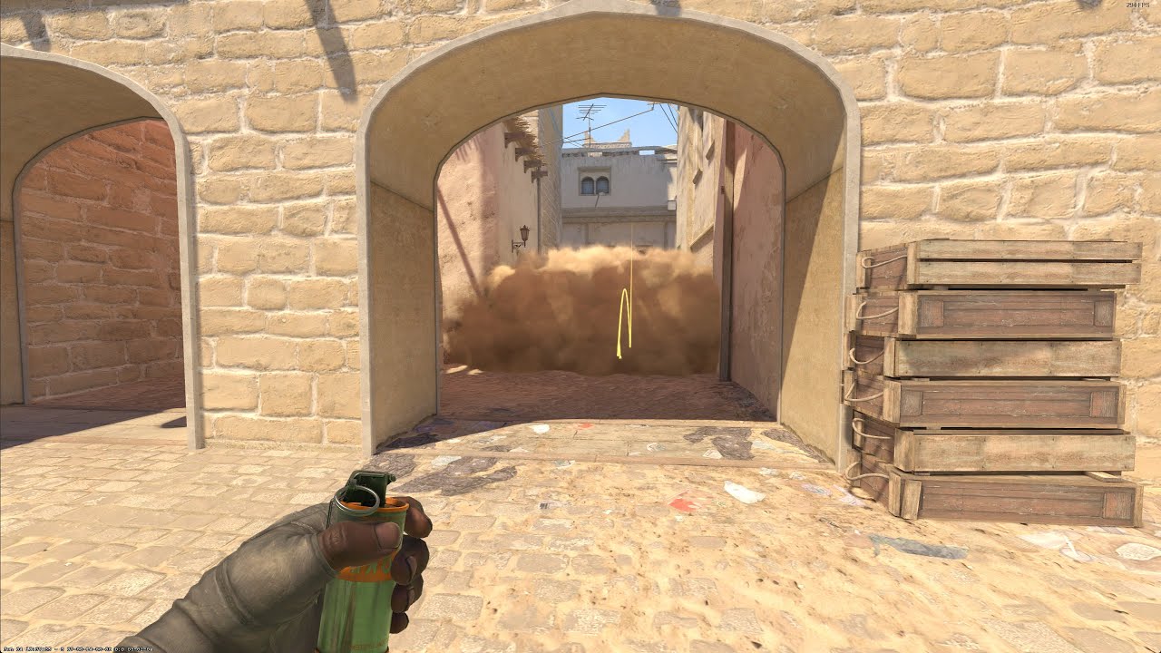 T Spawn to B Short Smoke | Mirage CS2 - YouTube