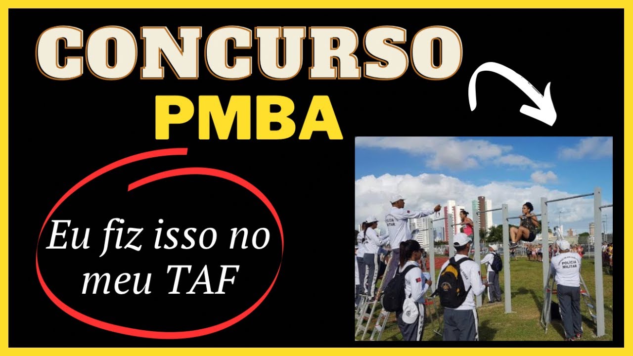 TAF PMBA em breve! Peguei essas dicas e passei no TAF. - YouTube