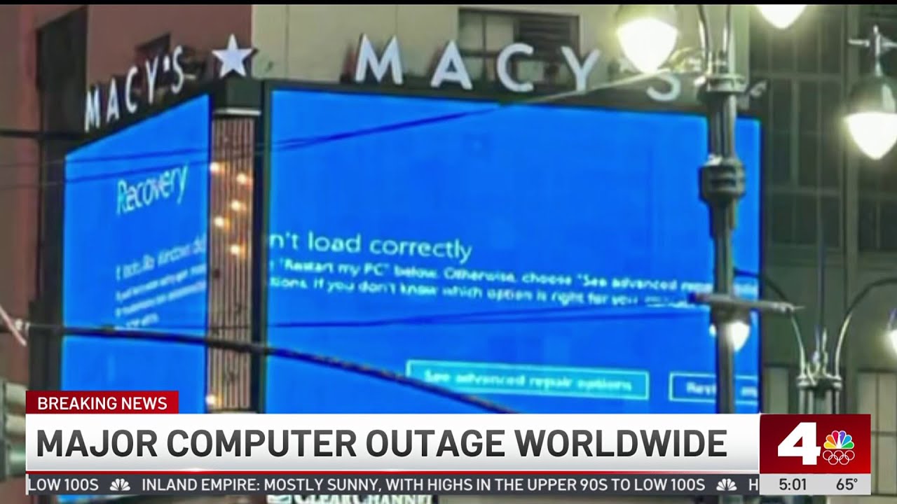 Global computer outage impacting millions - YouTube