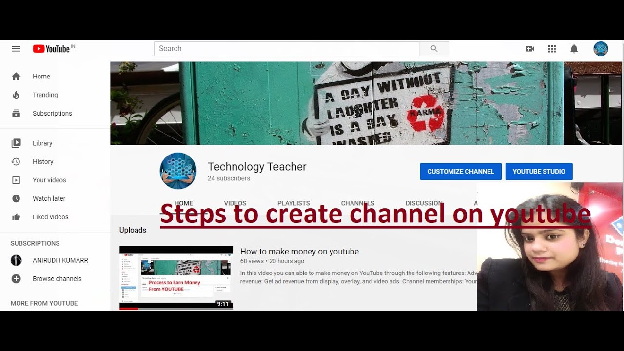 Create Channel on YouTube with simple steps#Simple and Easy Steps to ...