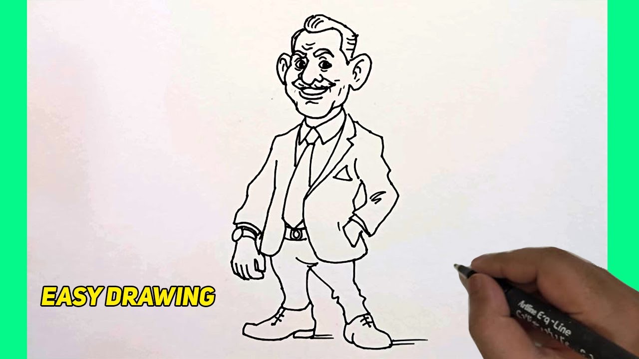 How to Draw a Happy Boss | Draw a Happy #Boss | Magic Drawings # ...