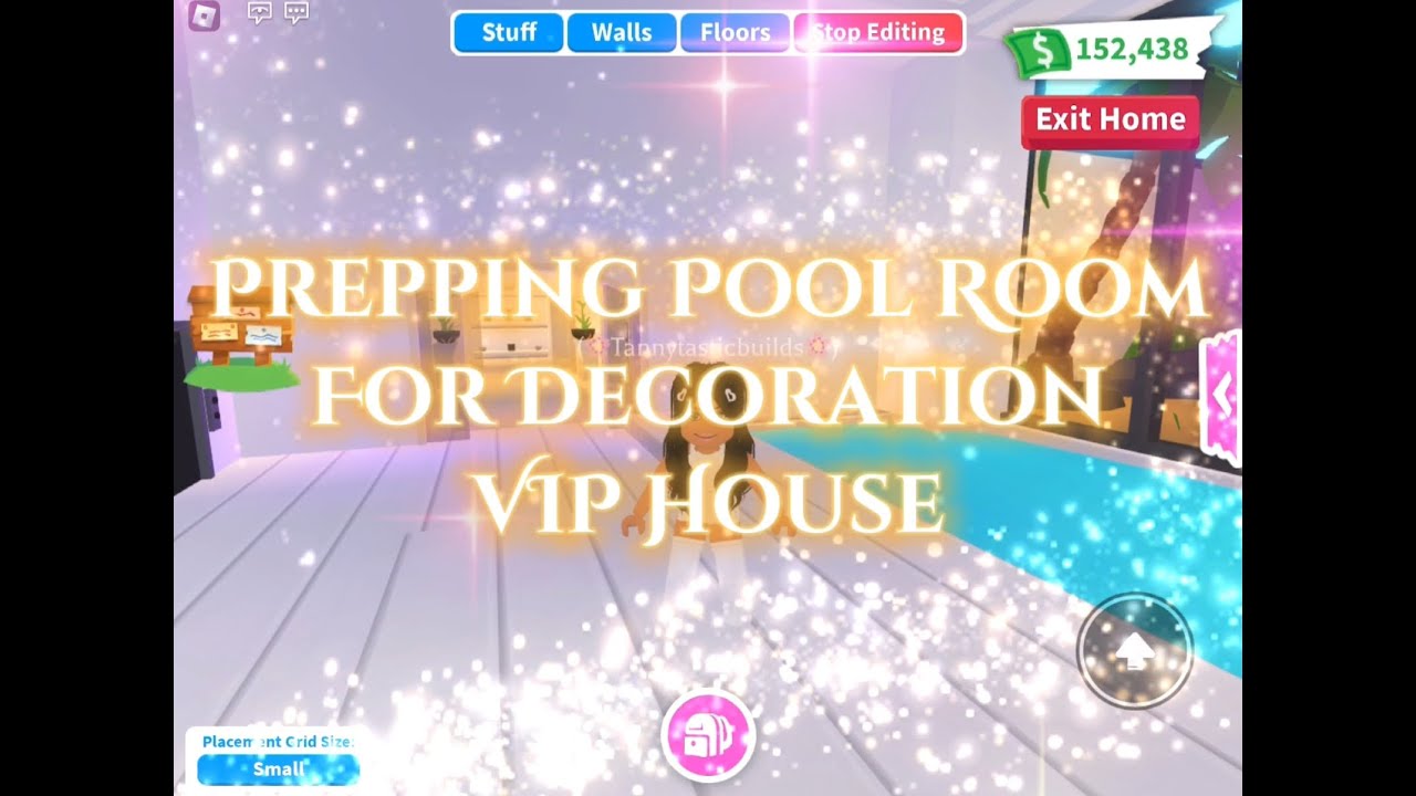 Prepping Pool Area for Decoration- VIP House - Adopt Me 💖 - YouTube