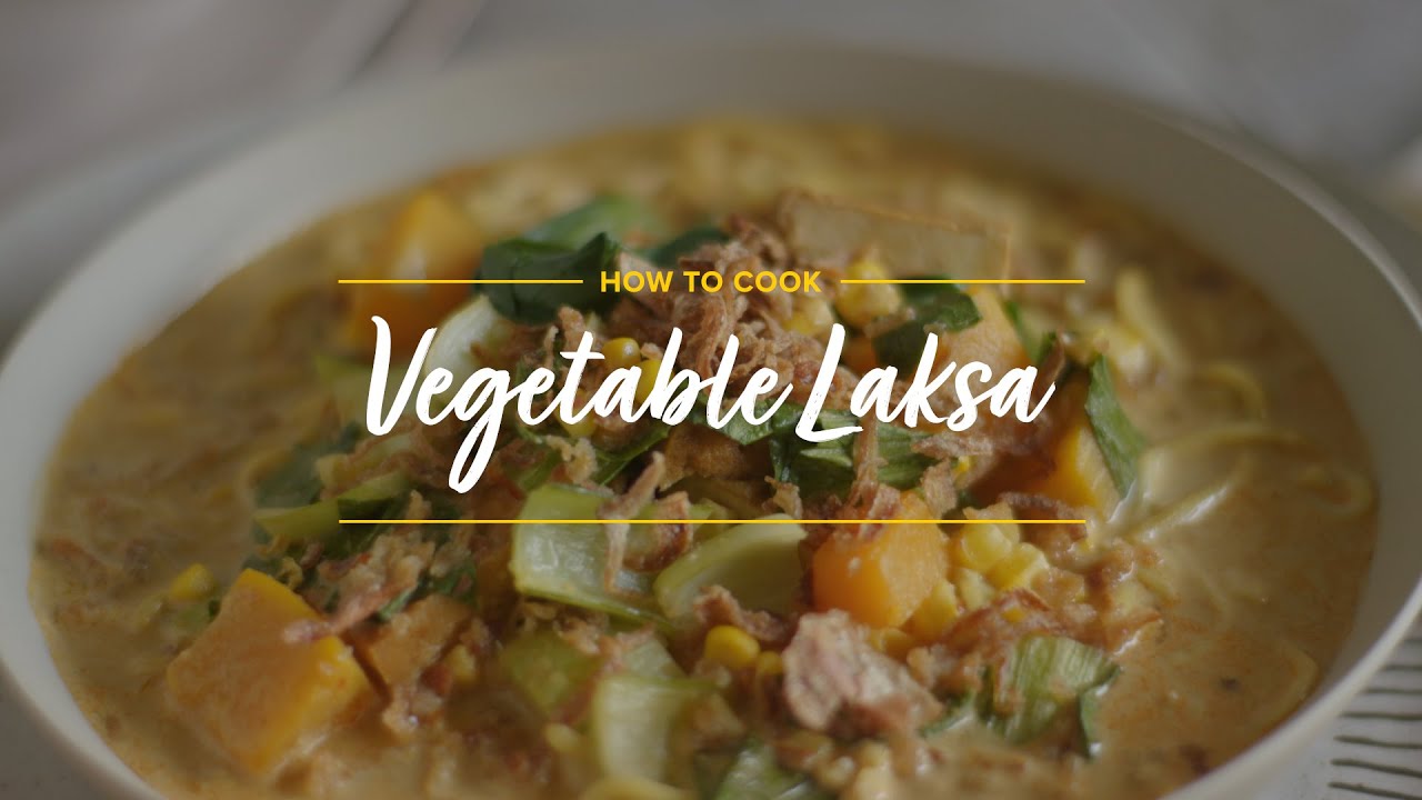 How To Cook - Veg & Lotsa Laksa with Peanut Satay Tofu | Three Veg ...