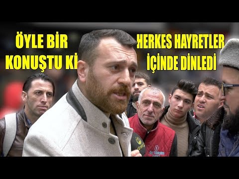 ÖYLE BİR KONUŞTU Kİ HERKES HAYRETLE DİNLEDİ -  AHSEN TV SOKAK RÖPORTAJLARI