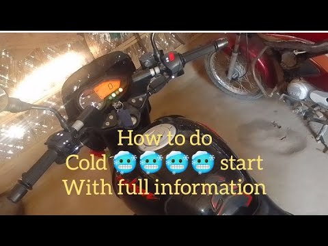 How to do cold 🥶🥶 start of pulsar bs6 bikes//pulsar 125/#cold start # ...