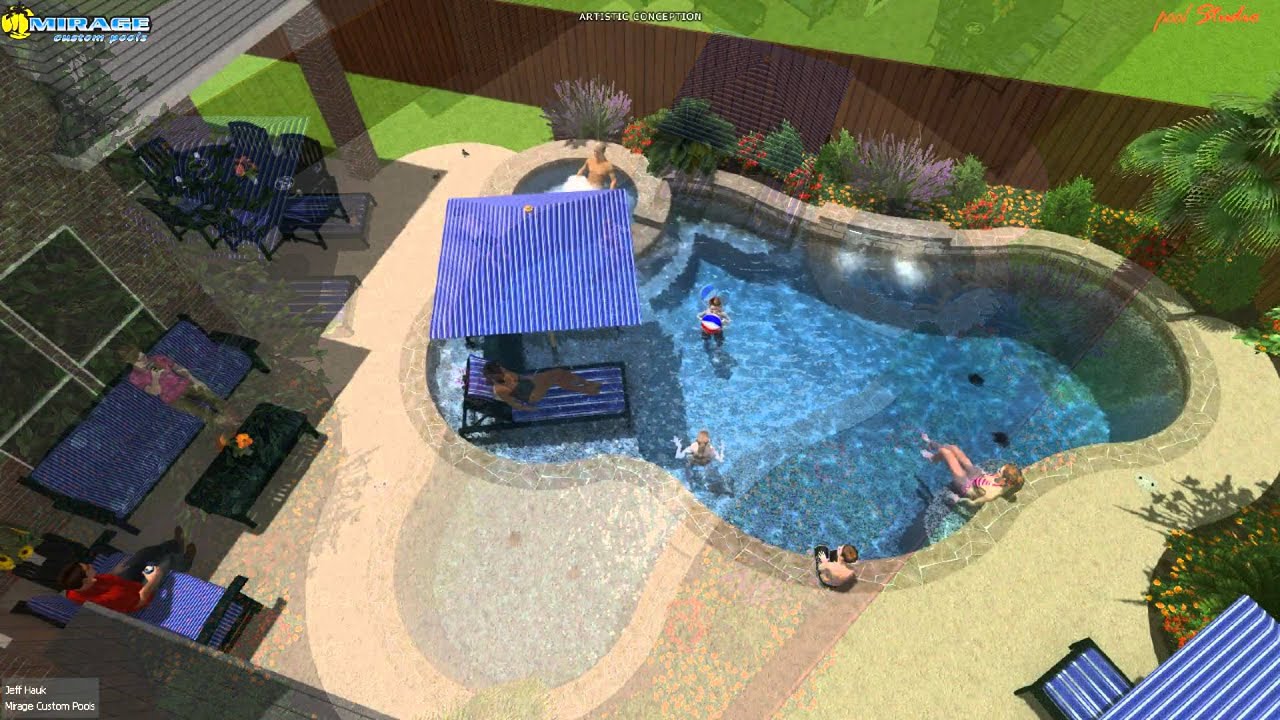 Mirage Custom Pools Frisco Texas Grayhawk - YouTube