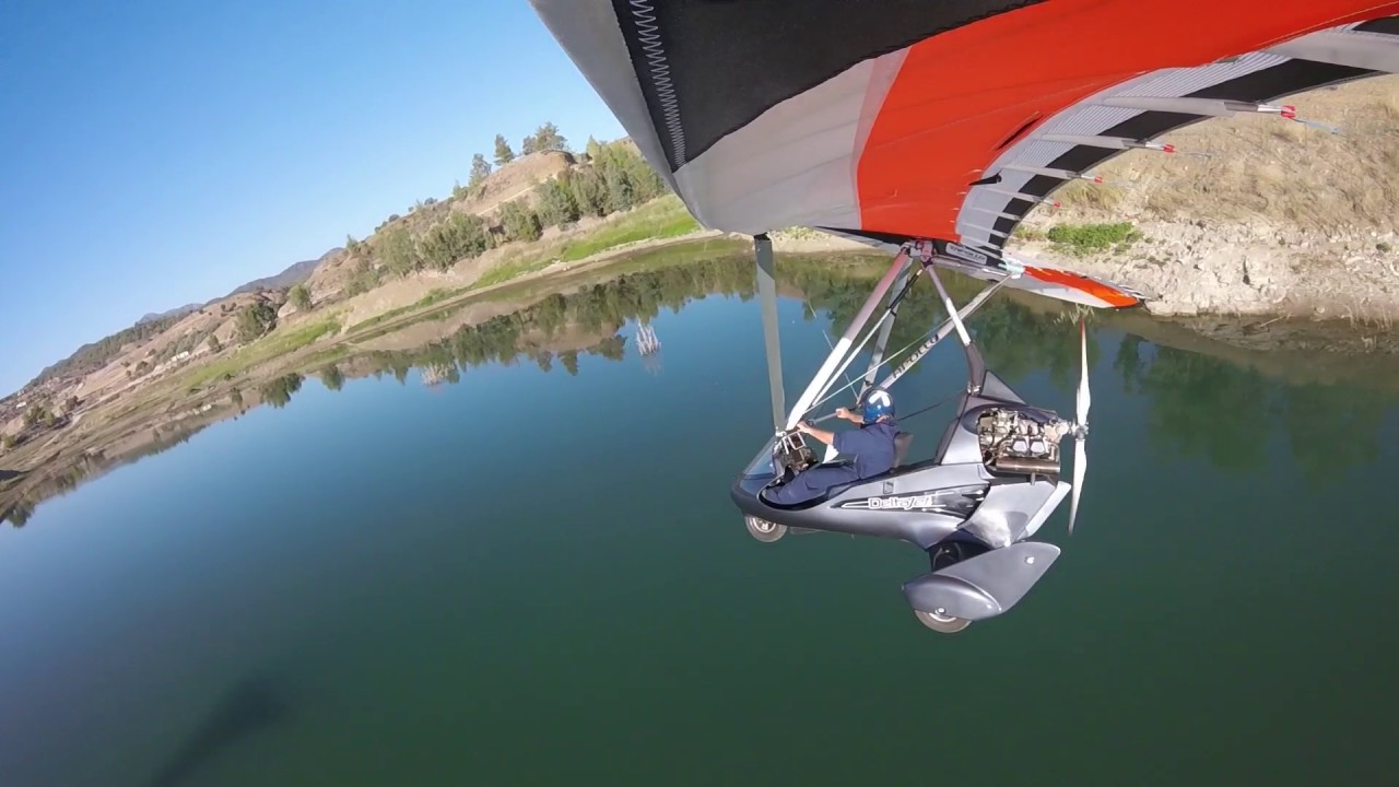 Microlight flying in Cyprus, Apollo Deltajet - YouTube