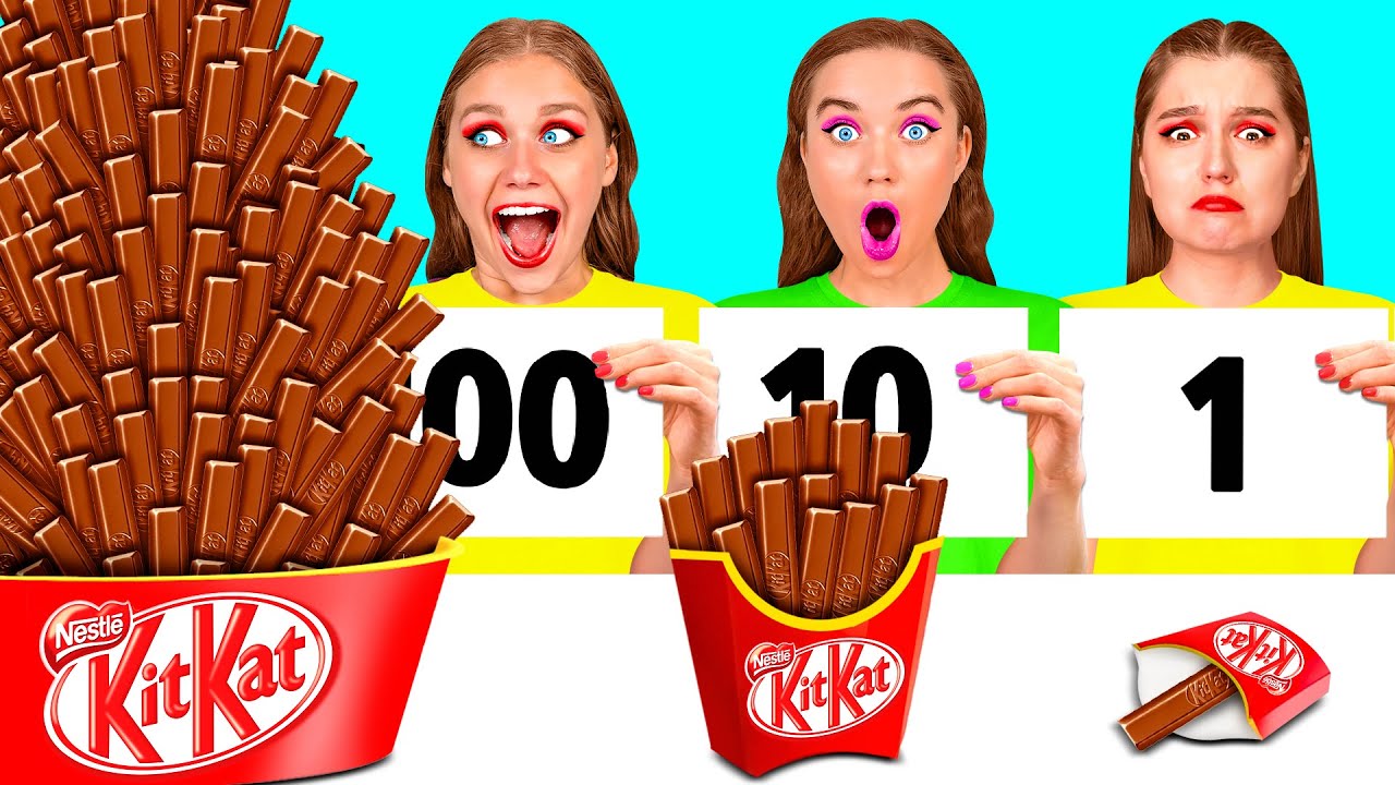 100 खाद्य परतें चुनौती | पागल चुनौती DaRaDa Best - YouTube