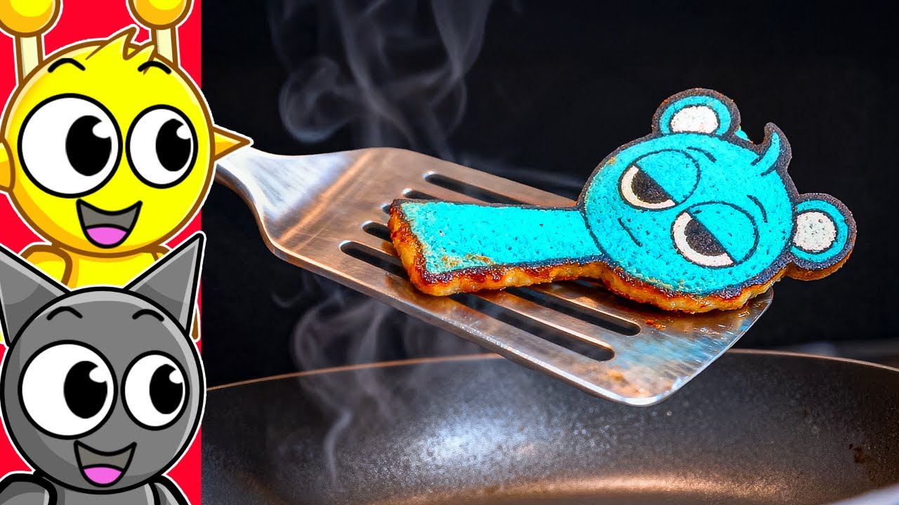 Reacting To SPRUNKI PANCAKE ART! - YouTube