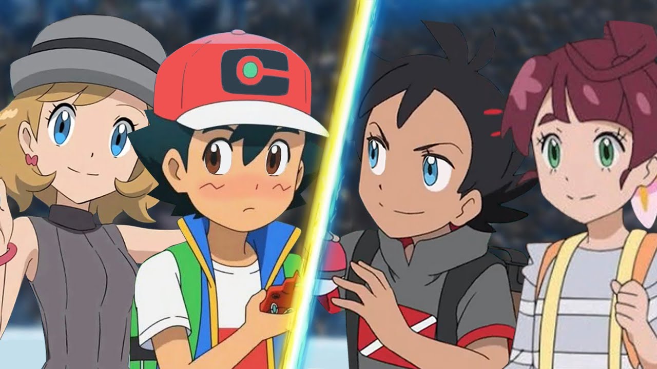 Pokémon Battle: Ash and Serena Vs Goh and Chloe - YouTube