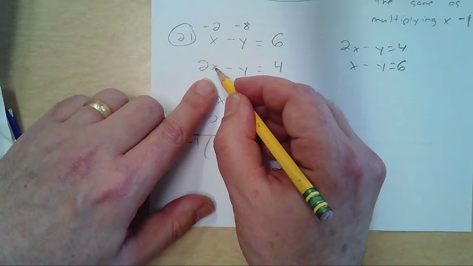 Gr 8 System Of Linear Equations Elimination Using 8th Grade Unit 5:
