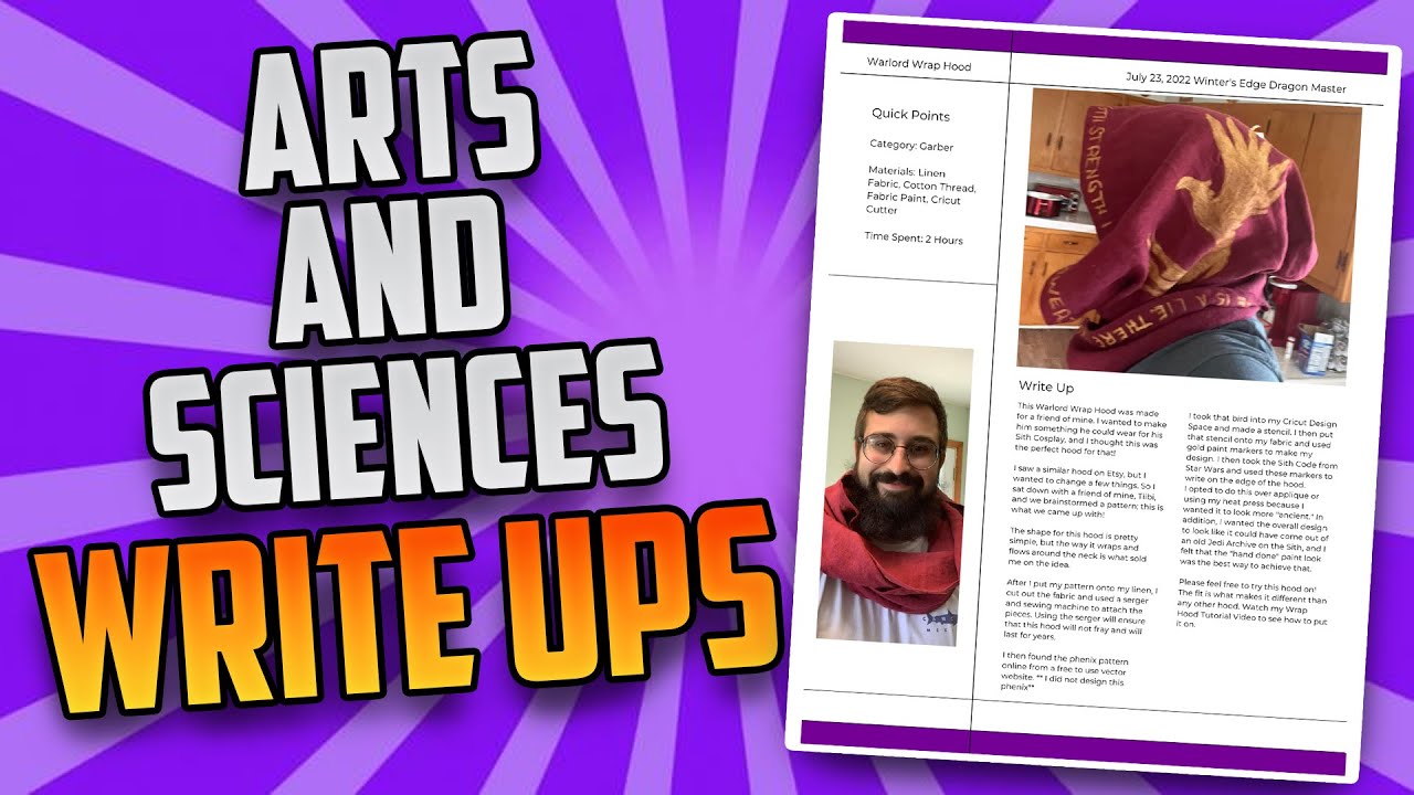 Arts And Sciences Write Ups | Using Templates To Save Time And Look ...