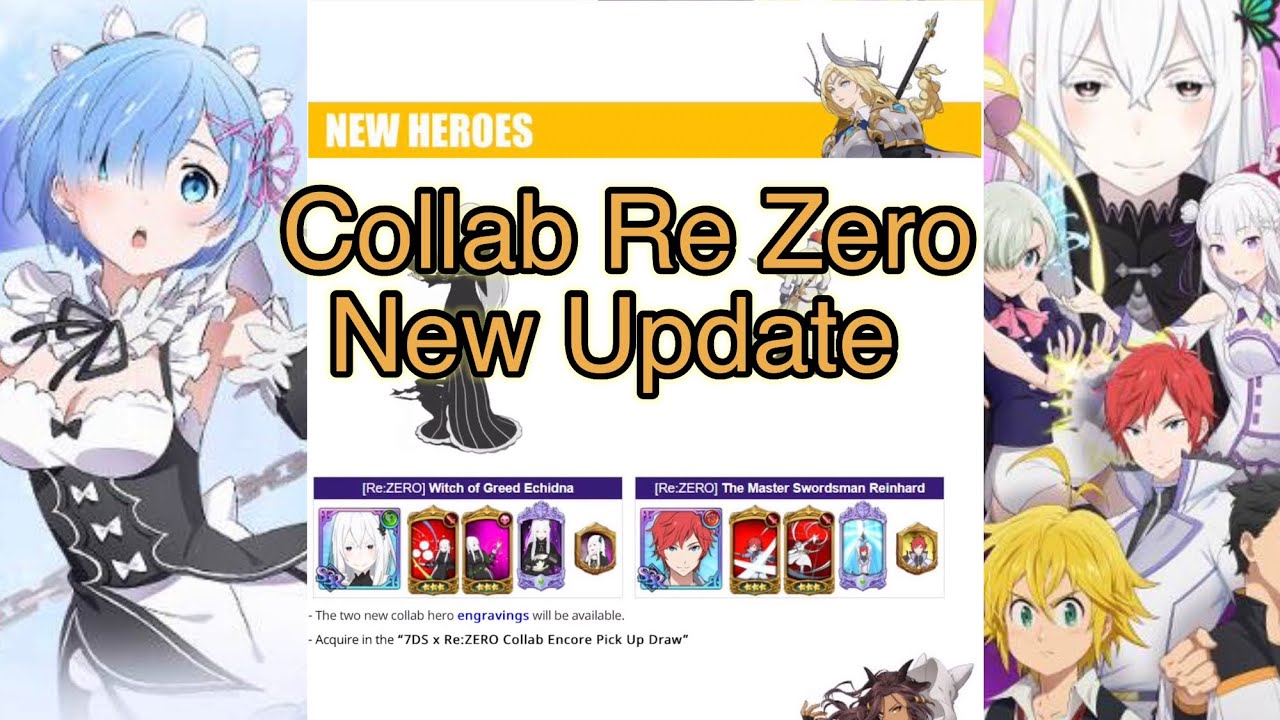 Collab Re Zero New Update Besok 7DS The Seven Deadly Sins Grand Cross SDSGC - YouTube