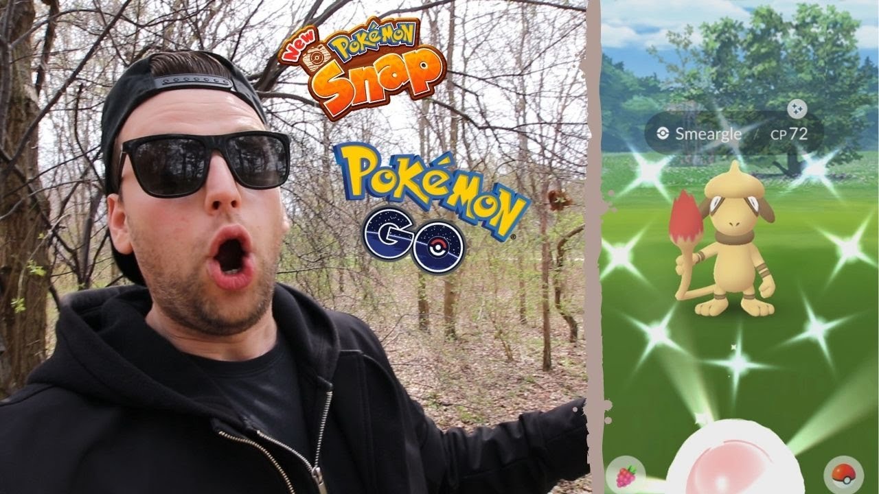 Pokémon Go Snap Event / Shiny Smeargle Złapany! Odcinek #593 - YouTube