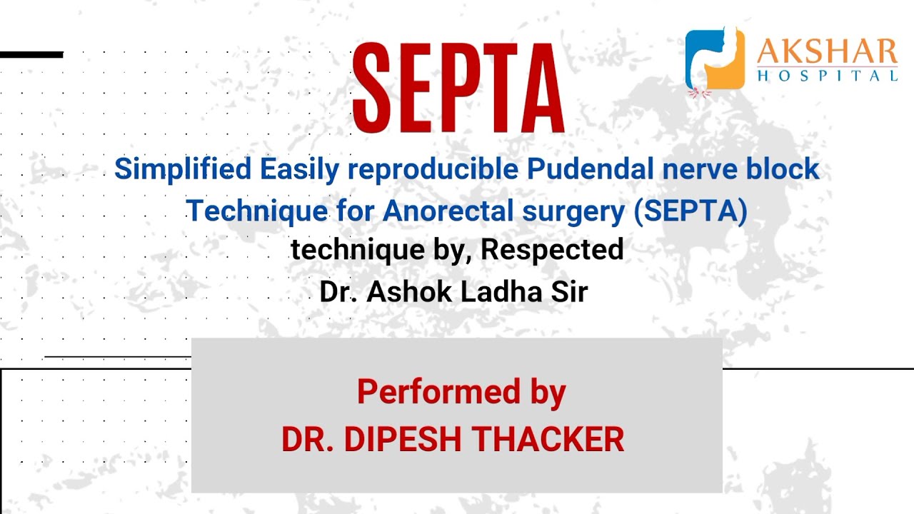 Mastering SEPTA BLOCK Techniques for PERIANAL SURGERY #localanesthesia ...