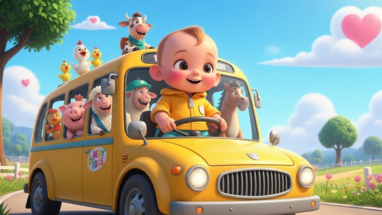 The wheels on the bus KIDS Nursery Rhymes + MORE Kids Songs Cartoon ...