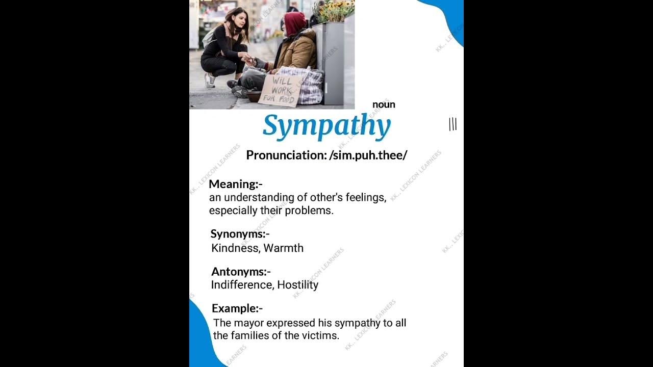 Difference between ‘Apathy’, ‘Empathy’ and ‘Sympathy’ - YouTube