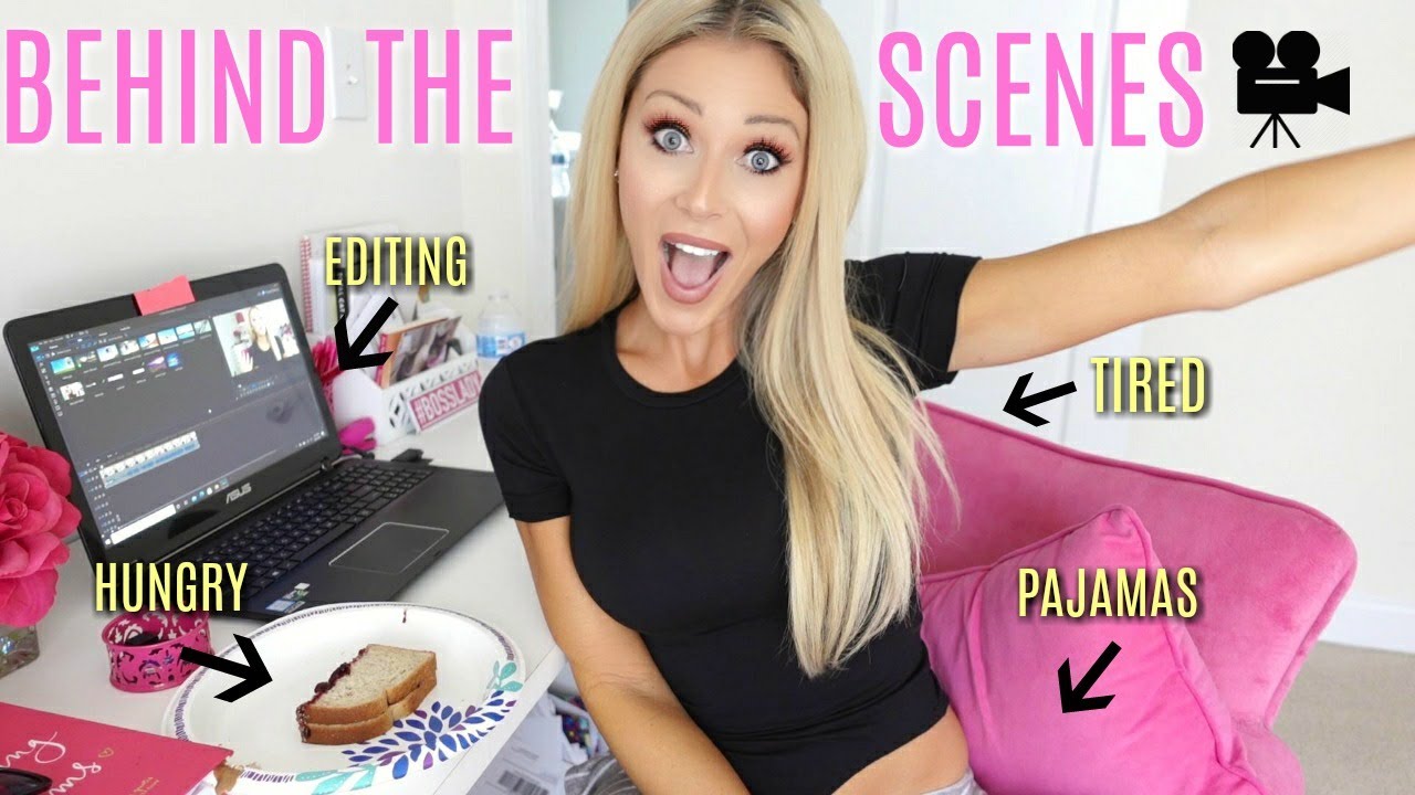 DAY IN THE LIFE OF A YOUTUBER🎥 //BEHIND THE SCENES //FILMING SETUP ...