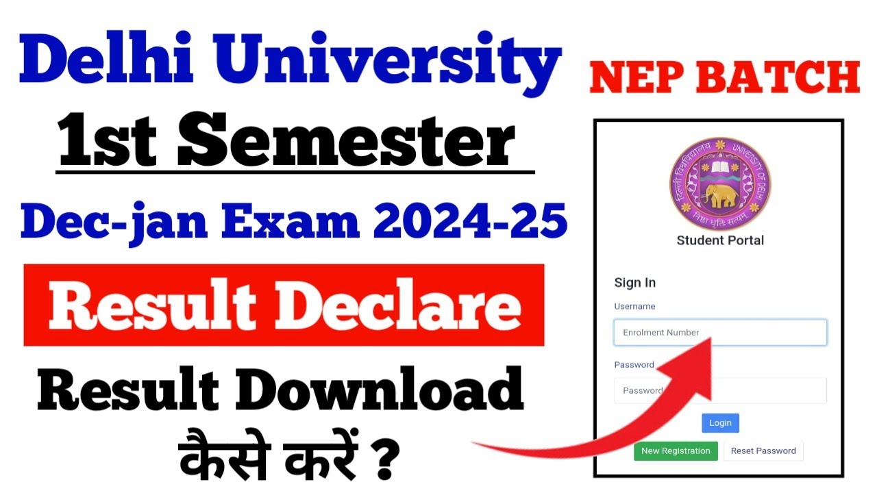 Result Declare delhi University 1st Semester Dec Exam 2024-25 | du sol ...