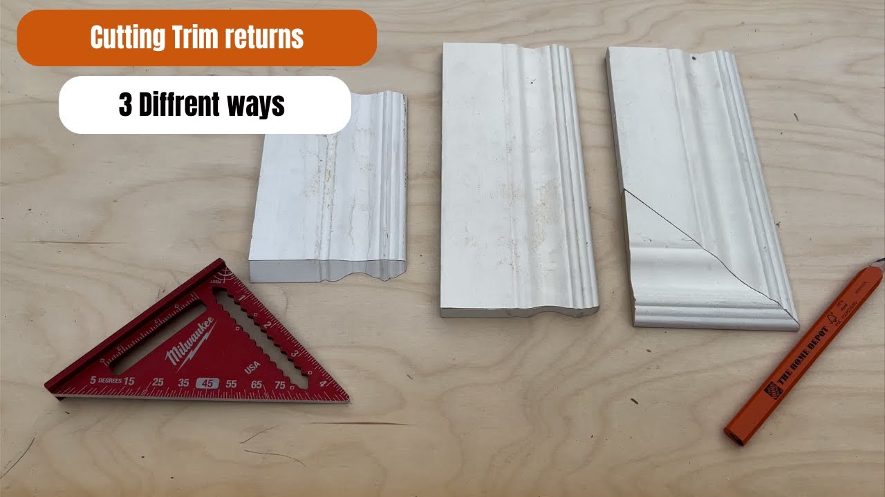 3 EASY ways to finish off your trim - YouTube