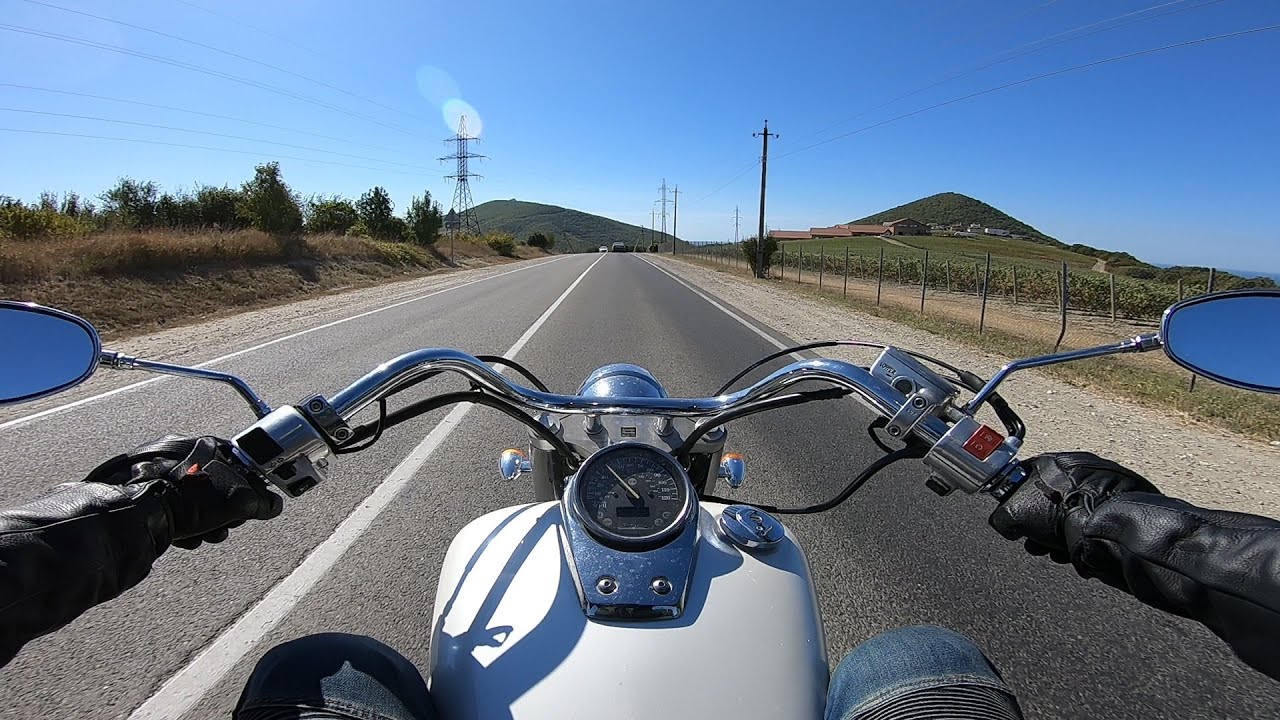 Riding a motorcycle Honda Shadow Aero 750 #2 || Day riding - YouTube