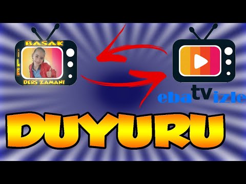 EBA TV İLKOKUL ORTAOKUL İZLE KANAL DUYURU