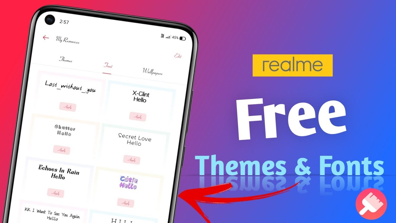 Realme Free Font - How To Get Free Fonts In Realme Theme Store ...