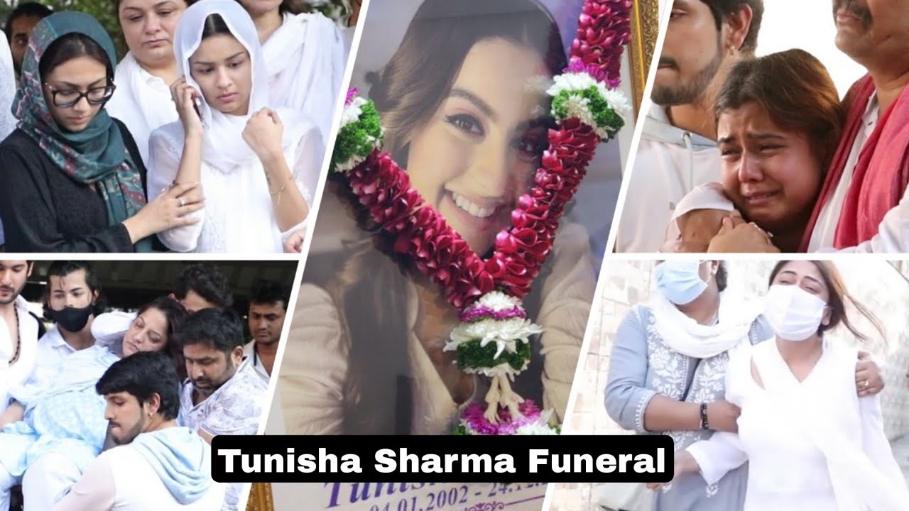 Tunisha Sharma Funeral | Avneet Kaur,Falak, Shafaq Naaz,Siddharth Nigam ...