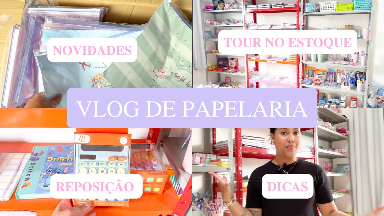 DIA A DIA NA MINHA PAPELARIA: tour pelo estoque e novidades | DICAS ...