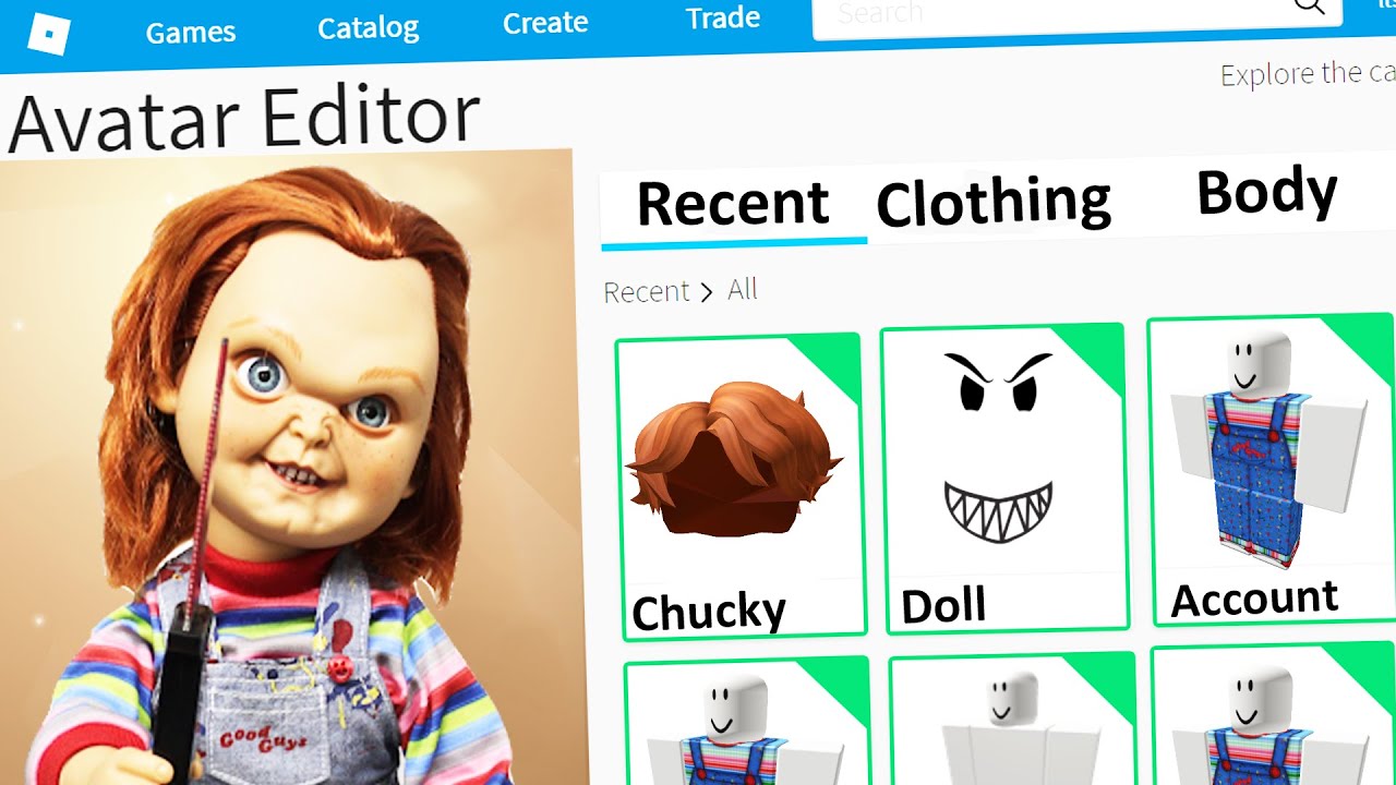 MAKING CHUCKY a ROBLOX ACCOUNT - YouTube