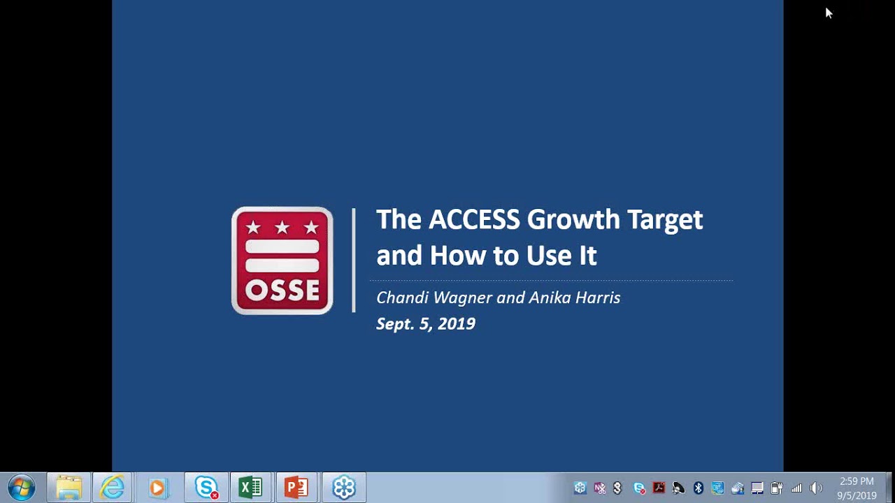 The ACCESS Growth Target and How to Use It - YouTube