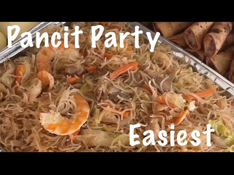 Classic Filipino Pancit Party in 1min - YouTube