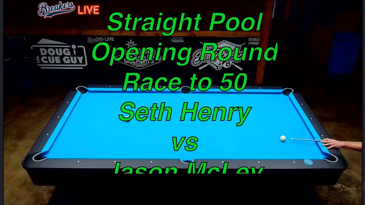 Straight Pool Opening Invitational round match 1 - YouTube
