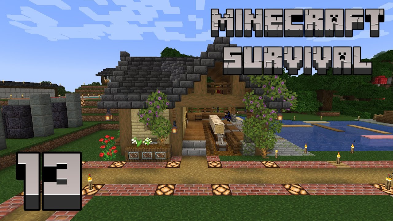 Minecraft Survival - Episode 13: Building the Tree orchard and Lumber ...