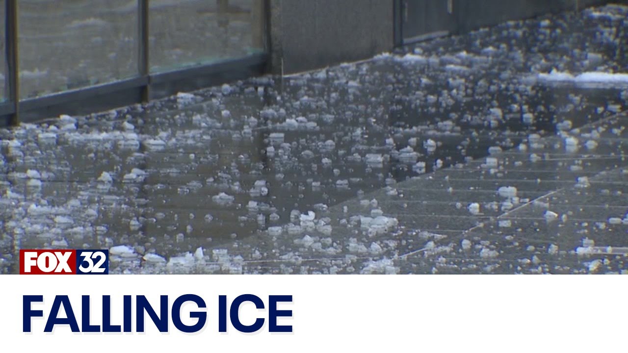 Chicago warns to watch for falling ice - YouTube