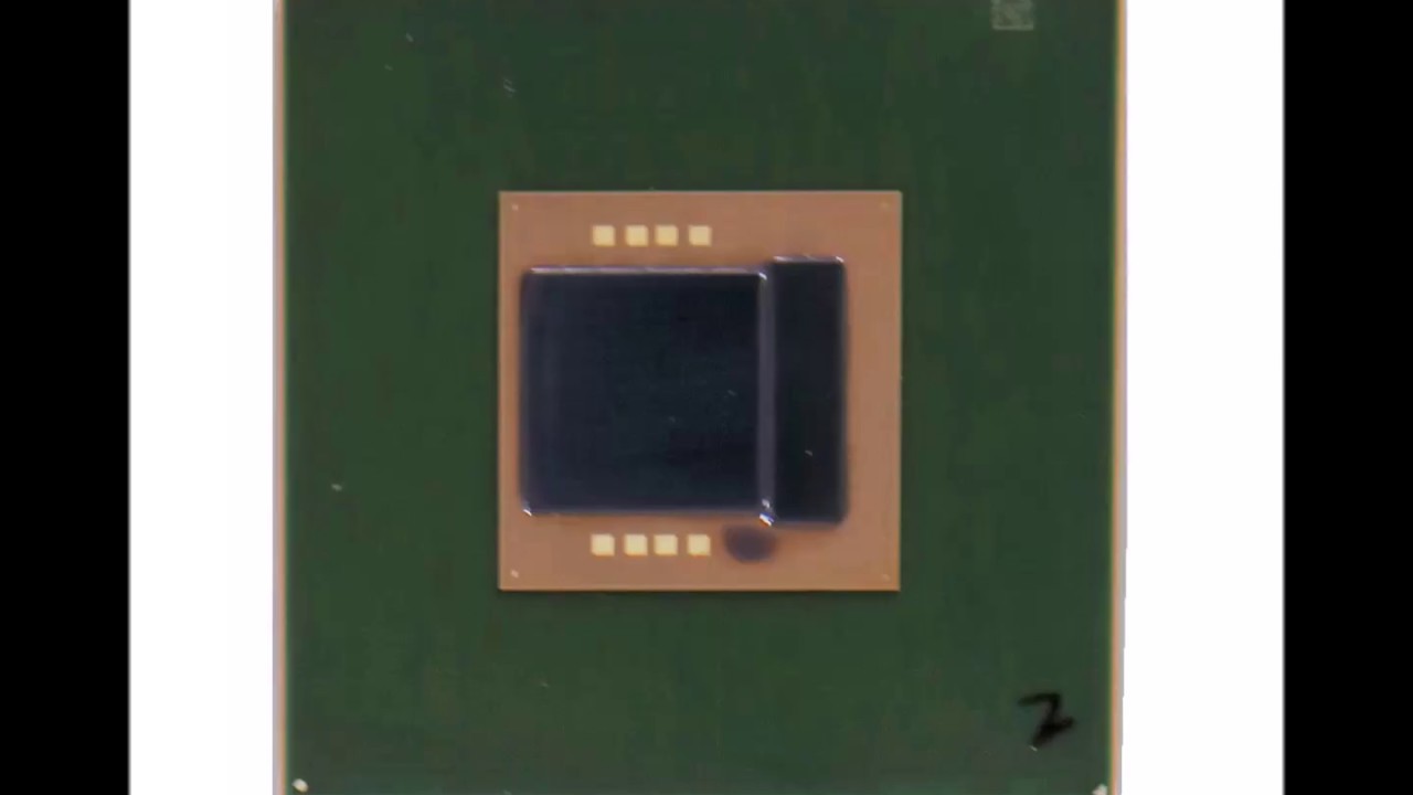 X-ray of an LGA pacakge with two dies stacked side-by-side on an ...