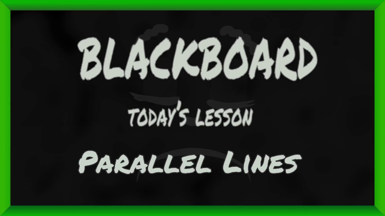 Bottled Experience - Parallel Lines - Blackboard 01 - YouTube
