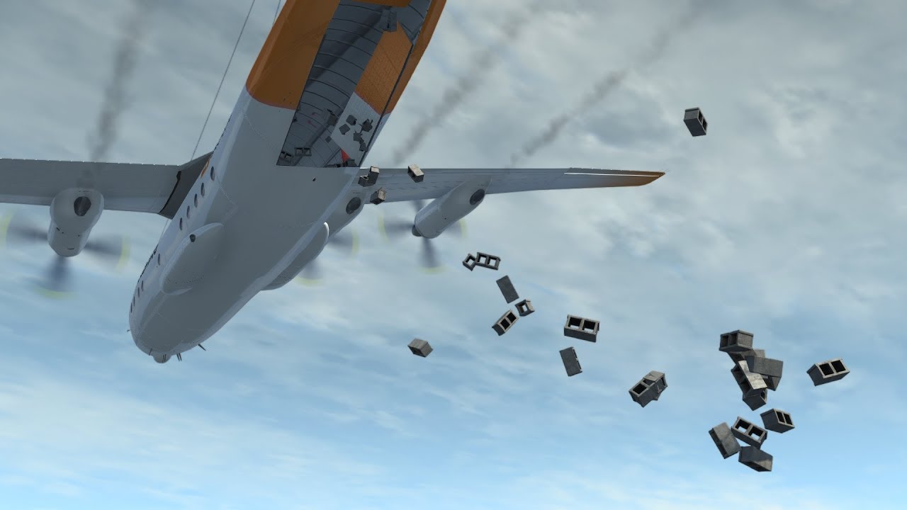 Airplane Cargo Drop Crashes | BeamNG.drive - YouTube