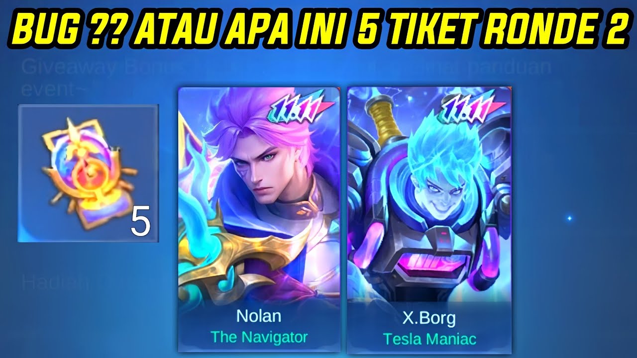 BUG ! 5 TIKET DOANG RONDE 2 EVENT 11.11 AUTO NGGA DAPET SKIN 11.11 ...