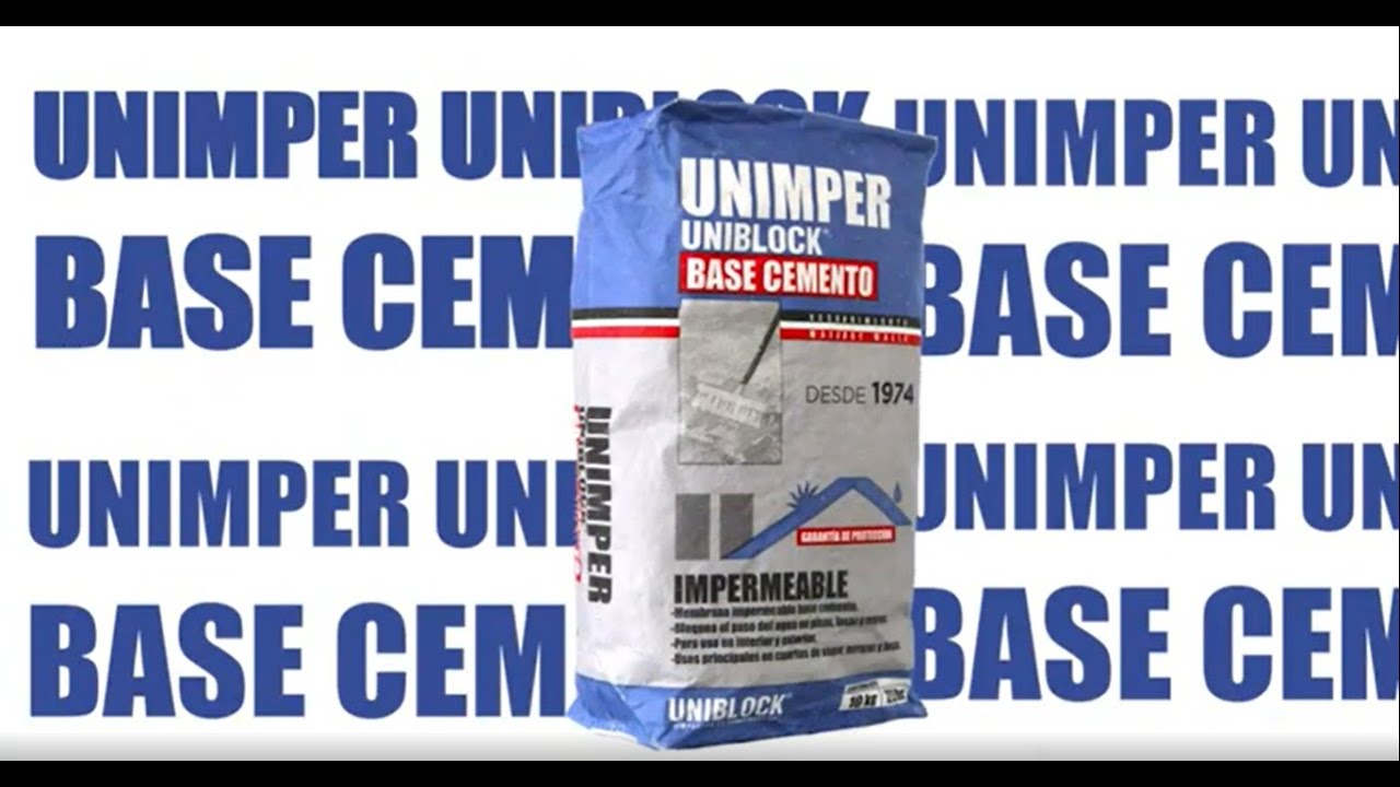 Aplicación de Unimper Uniblock Base Cemento - YouTube