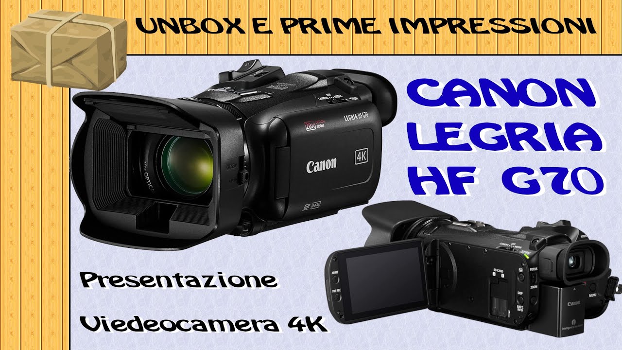 Canon Legria HF G70 - YouTube