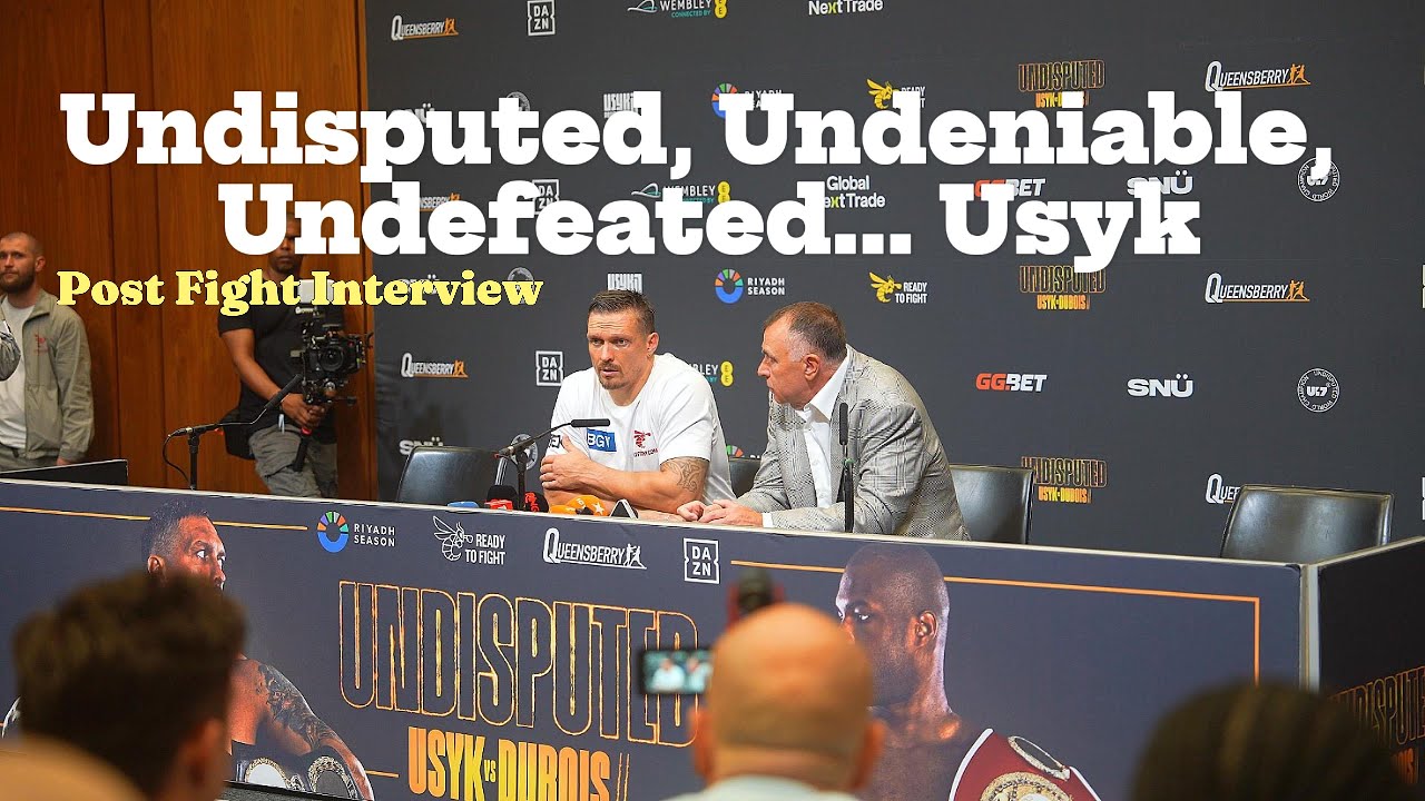 Undisputed Champion: Oleksandr Usyk - Post Fight Press Conference ...
