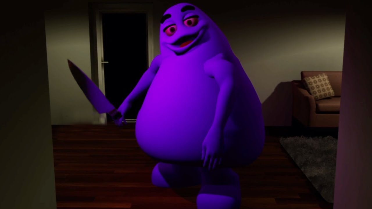 DO NOT DRINK THE GRIMACE SHAKE AT MCDONALDS OR HE COMES FOR YOU.. - YouTube