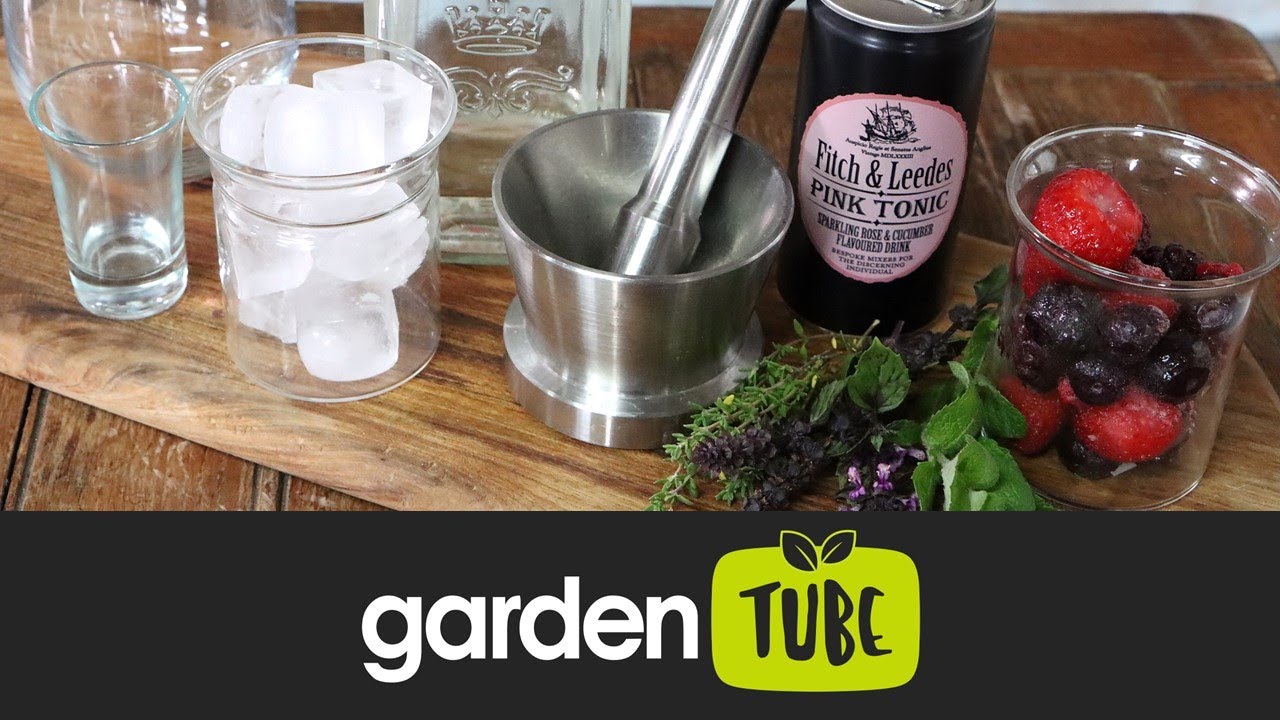 Make your own smashing berry and herb G&T - YouTube