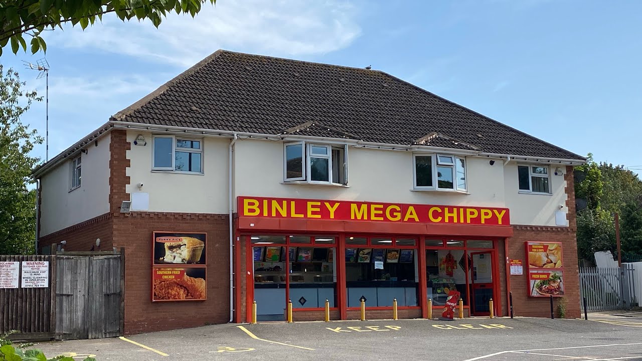 Fish & Chips: Bike Ride to Binley Mega Chippy - YouTube
