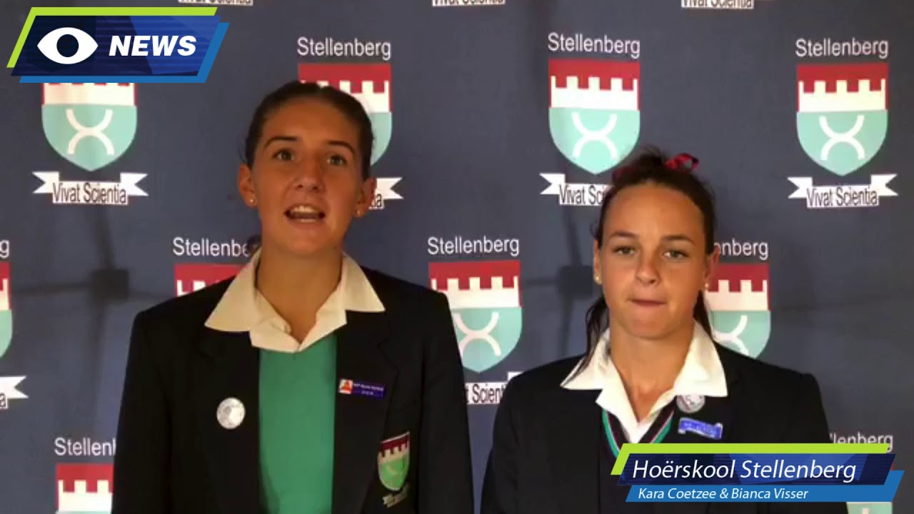 Hoërskool Stellenberg se 1ste netbalspan kapteine - YouTube