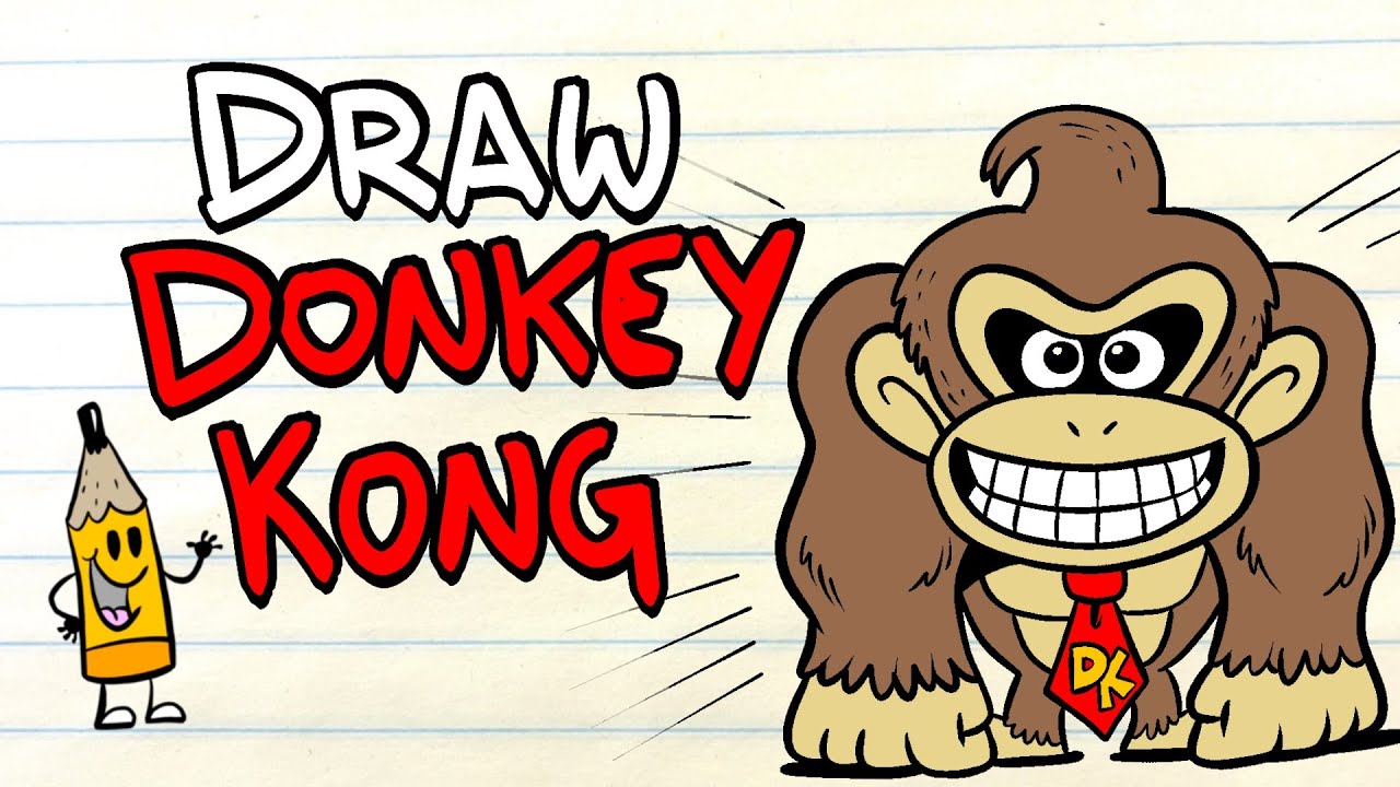 How to Draw Donkey Kong! - YouTube